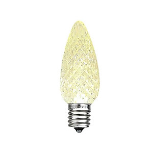 Novelty Lights 25PK C9 LED Faceted Ultra Bright Dimmable Outdoor Christmas Light Replacement Bulbs LED Replacement Bulbs, Led Bulbs, Outdoor Light Bulbs String Light Bulbs 3000K (Warm White)