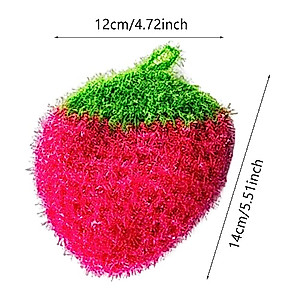 Cute Rags Dish Towels Polyester Silk Hand Crochet Dish Cloths Scouring Pads Copper Scrubbers for (One Size) Hopes Perfect Stainless Steel