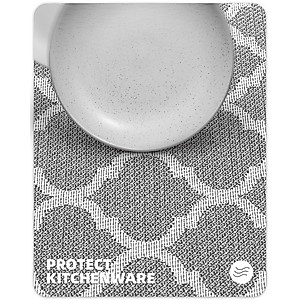 Color G Kitchen Rugs Mats Sets of 2, Non Skid Washable Kitchen Runner Rug for Floor, Front of Sink, Laundry Room, Non Slip Absorbent Rug and Mat Set, 17"x29"+17"x59", Grey