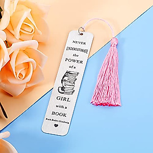 Inspirational Bookmark for Powerful Women Girls Female Lawyer Students Book Lover Birthday Graduation Law Bookmark Gifts for Daughter Friends Lady BFF Christmas Gifts for Teenage Girls Fans
