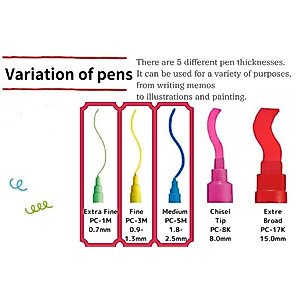 Posco Marker Sanetomo Posca Marker Acrylic Paint Pens Gold & Silver 2 Color Set Of 6 Pens PC-1M/PC-3M/PC-5M (Tip width 0.7mm/0.9～1.3mm/1.8〜2.5mm)