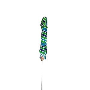 Sunspecs 6.5 feet Outdoor Patio Beach Garden Umbrella with Fat Pole Tilt Matching Carry Bag (GreenBlue stripes)