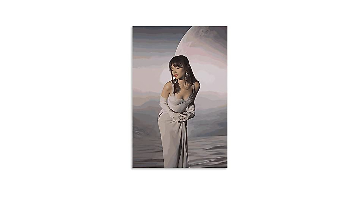 NOGAY Ariana Grande Wall Poster | Vintage Vogue Canvas Art 16x24