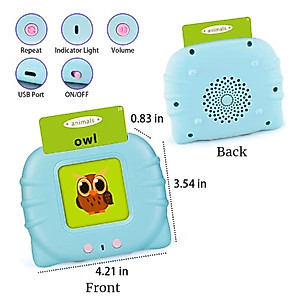 Toloso Toddler Toys for 2 3 4 5 Years Old Boys, 224 Sight Words Talking Flash Cards, Montessori Sensory Toys for Autistic Children, Autism Learning Toys, Speech Therapy Toys