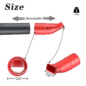 Flat Bend Nozzle for Milwaukee M18 Fuel Leaf Blower, Work for Milwaukee M18 2724-20 & 2724-21, Leaf Blower Nozzle for Drying, Blow-Drying, Purging Cars, Trucks, Tool boxes(1 Pack, no Tool)