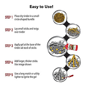 Sterno All- Weather Instant Flame Gel Fire Starter Fire Starter, Weather Instant Flame Gel Fire Starter, Assorted