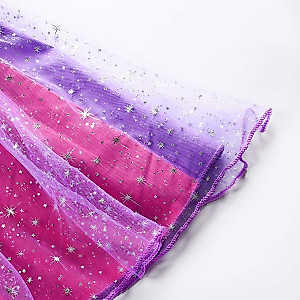 JerrisApparel Girl Princess Costume Dress for Birthday Party (3T, Purple with Accessories)