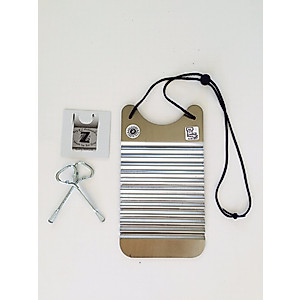 Washboard Zydeco Frottoir ScrubBoard Percussion MINIATURE 6 INCHES WIDE X 11 INCHES LONG, THESE ARE NOT FULL SIZE RUBBOARDS. Handmade Louisiana Black & Gold Tee Don Board Key of Z Rubboards