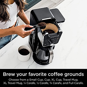 Ninja CFP201 DualBrew 12-Cup Drip, Single-Serve Coffee Maker (Renewed) Bundle with 3 YR CPS Enhanced Protection Pack