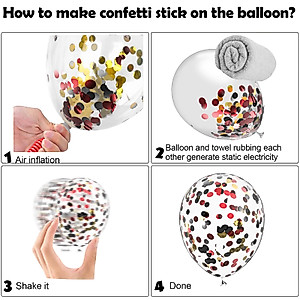 Red and Black Balloons Kelfara 80Pcs 12 inch Matte Black Red White and Confetti Latex Balloon Bulk for Birthday Party Bridal Shower Wedding Engagement Anniversary Bachelor Theme Graduation Decorations