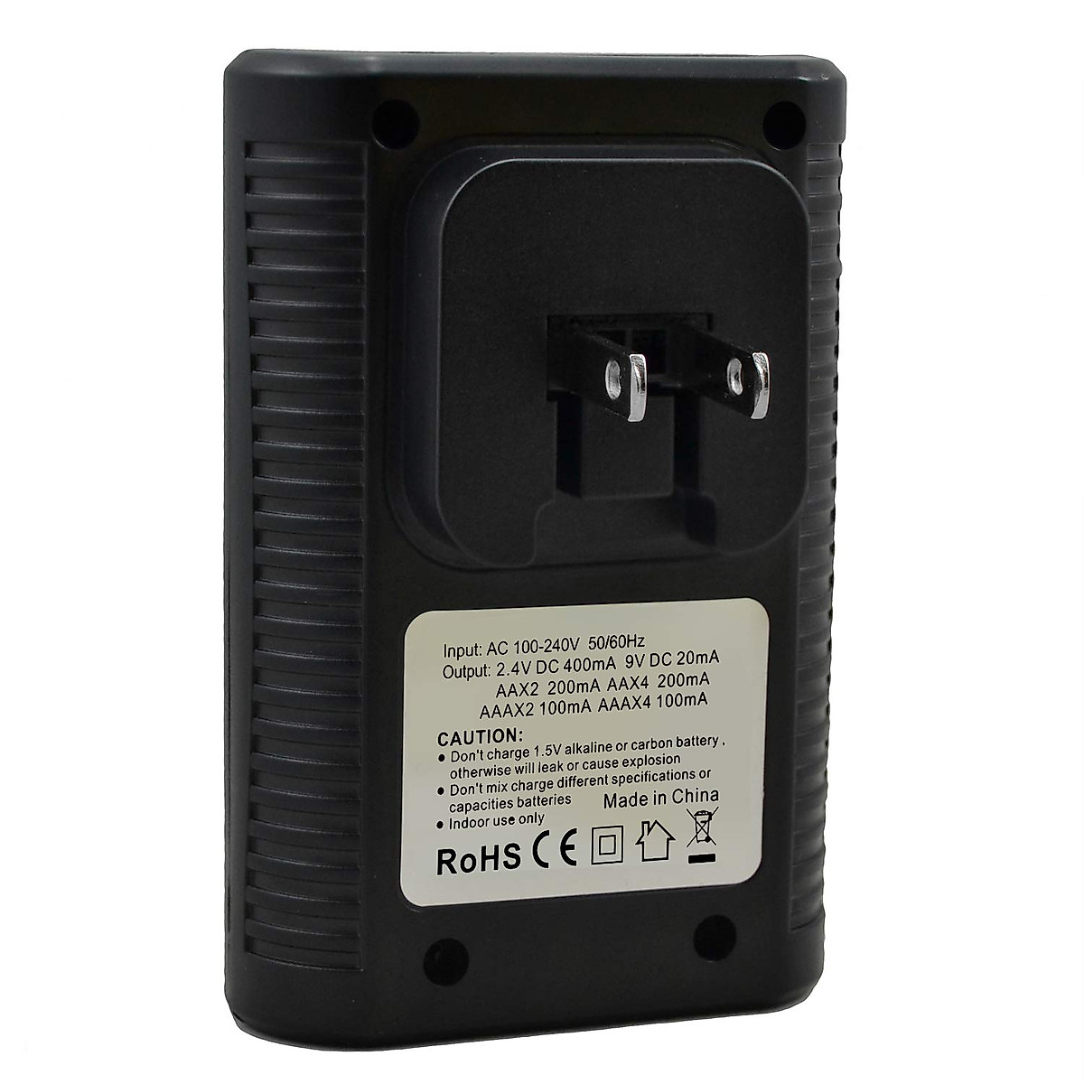 Acuvar 3 in 1 Battery Charger for Double AA, Triple AAA and 9V Batteries