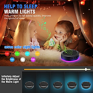 Portable White Noise Machine, Travel Mini Sound Machine with 26 Soothing Sounds and Night Lights, Baby Sound Machine for Kids Sleeping, Noise Cancelling Machine for Office Privacy