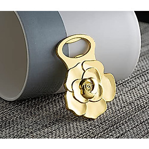 24 Packs Rose Flower Shape Bottle Openers for Wedding Favors to Guests, Bridal Shower Party Gifts, Souvenirs or Decorations for Guests