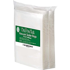 O2frepak 100 Quart Size 8" x 12"Vacuum Sealer Bags with BPA Free and Puncture Prevention,Vacuum Seal Freezer Bags,Great for Sous Vide Vaccume Sealer PreCut Bags