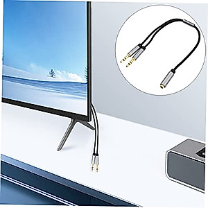 ULDIGI USB 3 pcs Y for Stereo One Male Adapter Splitter Converter Jack Mic Two Convertor Smartphone in Cable Headphone Audio Head to Female Headphone Extension Cable USB Cable