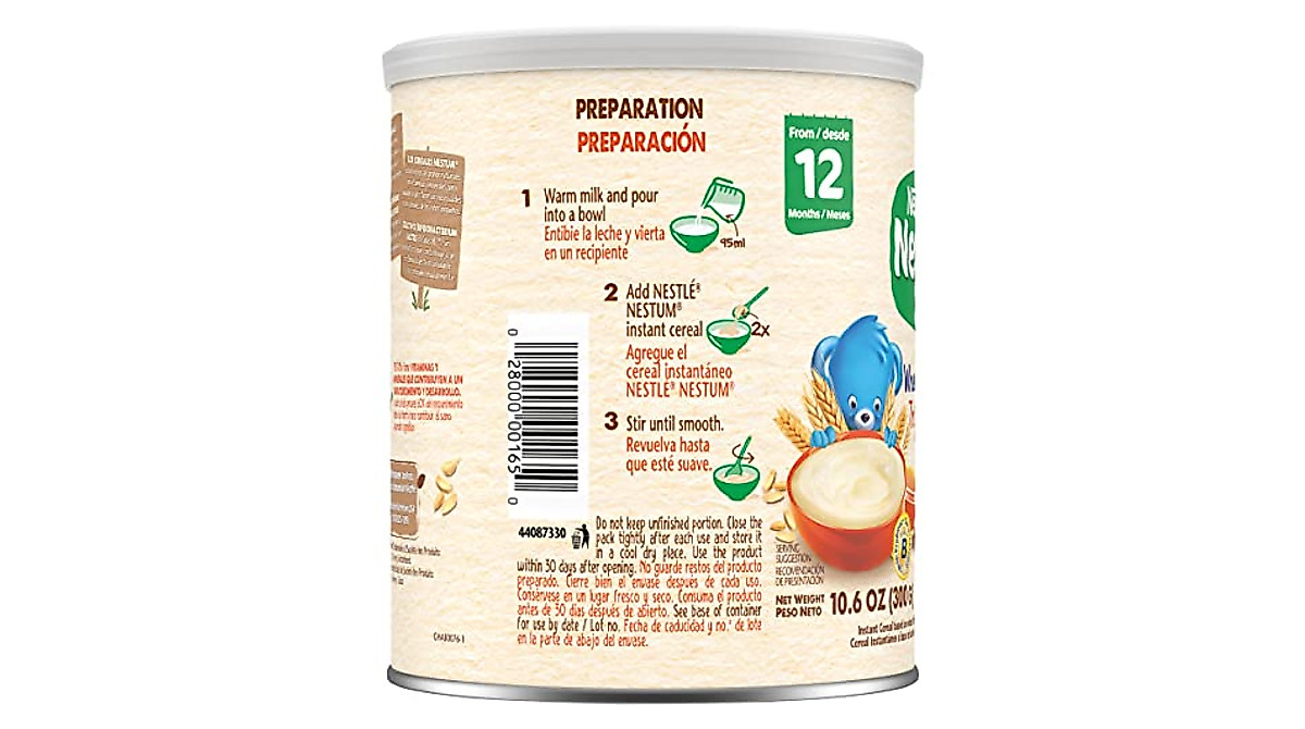 Nestle Nestum Infant Cereal with Wheat & Honey - 10.6 oz