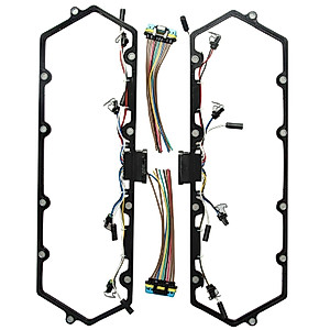 Valve Cover Gaskets w/Fuel Injector Powerstroke Glow Plug Injector Harness Pigtail Kit Fit for 1998-2003 7.3L Diesel Trucks Replaces 1379998 615-201 F81Z6584AA