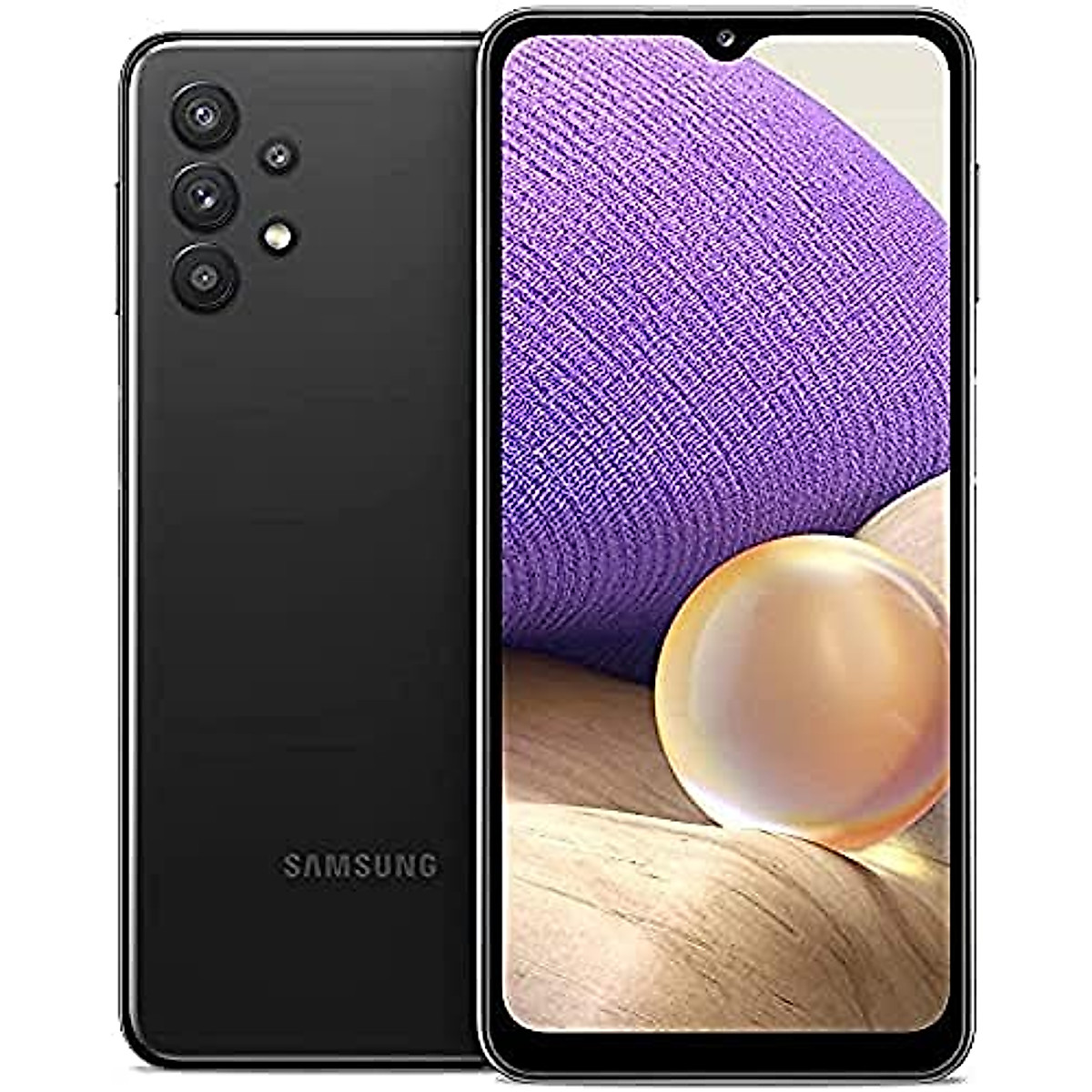 Samsung Galaxy A32 5G (64GB, 4GB) 6.5" 90Hz Display, 48MP Quad Camera, All Day Battery, GSM (T-Mobile Unlocked for AT&T, Metro, Global) 4G LTE A326U (Awesome Black)