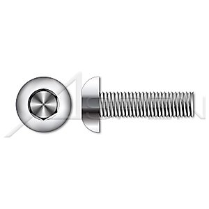 (800 pcs) M4-0.7 X 55mm, ISO 7380-1, Metric, Button Head Hex Socket Cap Screws, A2 Stainless Steel