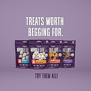 Whole Life Pet Just One Freeze Dried Beef Liver Dog Treats, Single Ingredient Dog Food Topper, Human-Grade Liver Treats, Healthy Training Treats - High Protein, Made in USA - 1.13 Pound (Pack of 1)