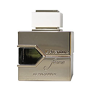 3.3 oz Eau De Parfum Spray Perfume for Women L'aventure Femme Perfume By Al Haramain Eau De Parfum Spray 「Elegant fragrance」