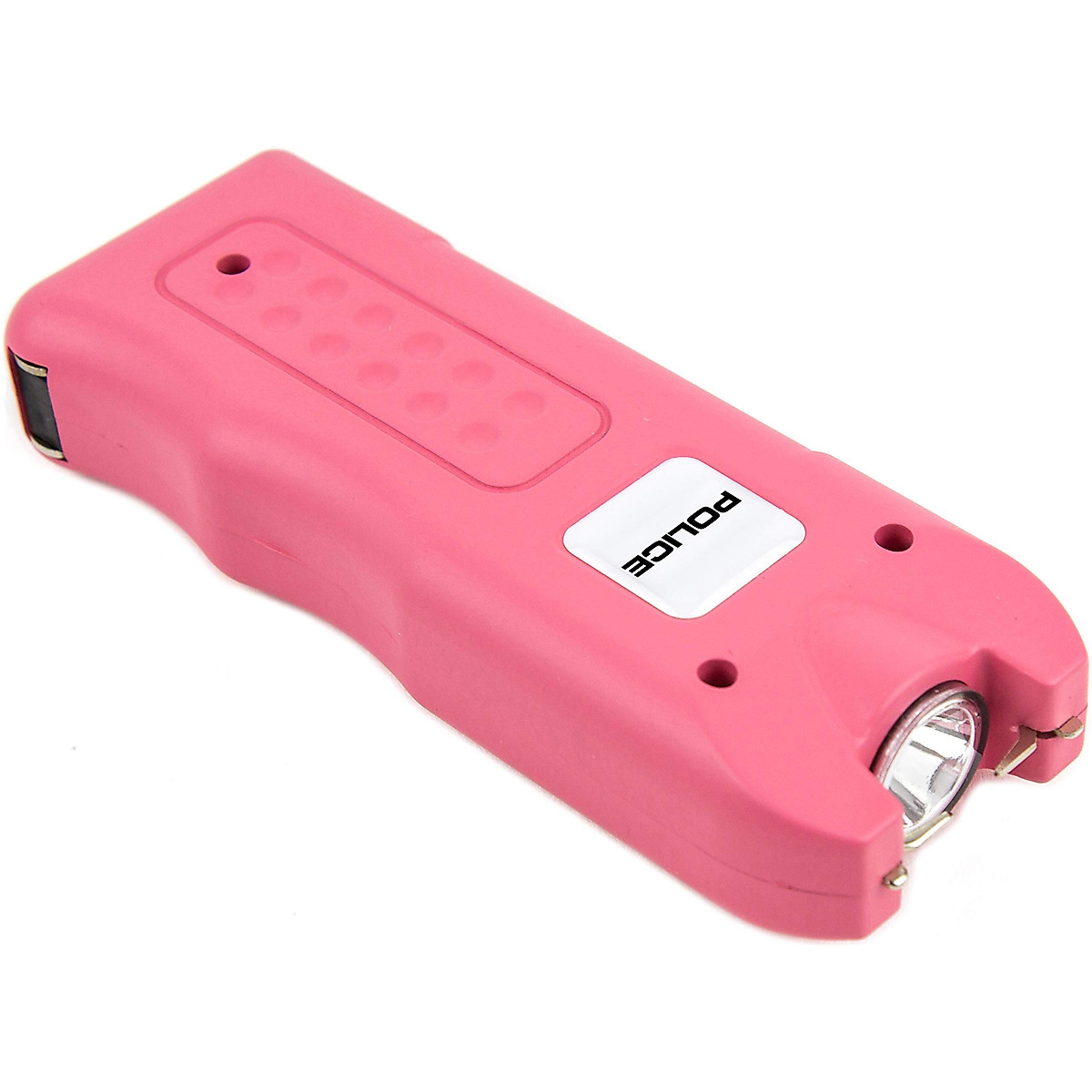 POLICE Stun Gun 628 - Rechargeable with LED Flashlight Siren Alarm, Pink