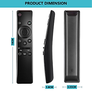 [Pack of 2] Universal Remote Control Compatible for All Samsung TV LED QLED UHD SUHD HDR LCD Frame Curved Solar HDTV 4K 8K 3D Smart TVs, with Buttons for Netflix, Prime Video, WWW