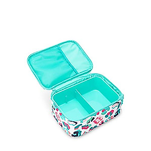 Swig Life Boxxi Lunch Box, Insulated Lunch Box for Women with Water Bottle Holder Side Pocket, Adjustable Meal Divider, Front Zipper Pocket, and Top Buckle Handle in Party Animal Print