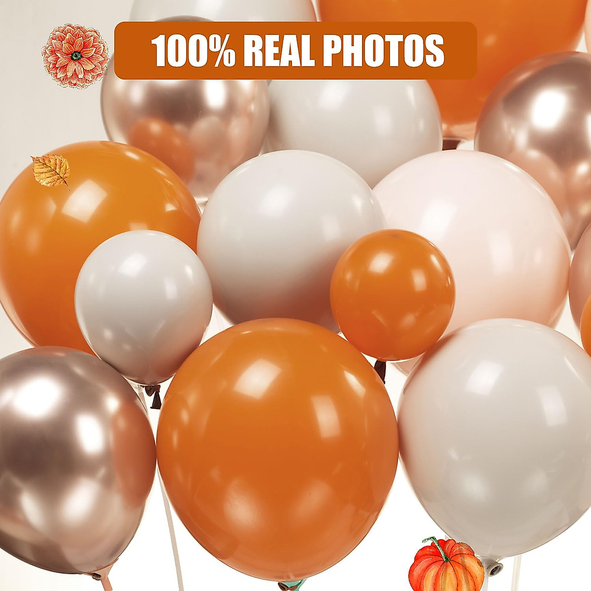 Double Stuffed tan Terracotta Rustic Balloon Arch Boho Balloon Garland Kit Matte Burnt Orange Champagne Apricot Maroon Cream Rust Balloons Retro Birthday Pumpkin Fall Themed Baby Shower Decoration