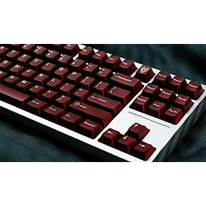 1 one enjoy 114 Keys ABS Custom Keycaps Set, Double Shot Keycaps, Suitable for Cherry MX Mechanical Gaming Keyboard, Without PAD Area