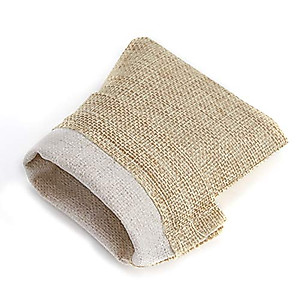 Tendwarm 20Pcs 3x4 inch Burlap Gift Bags with Drawstring Recyclable Linen Sacks Bag for Wedding Favors Party DIY Craft Jewelry Bags