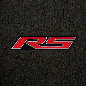 Lloyd Mats 620003 Compatible with 2010-2014 Chevy Camaro 2 Pc Ebony Floor Mat Set with RS Logo in Red