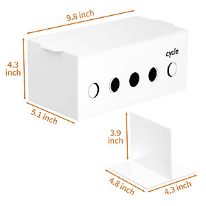 FEMELI Tampon Holder for Bathroom, Acrylic Cycle Pad Storage Organizer with Lid, Discreet Feminine Women Products Case Container Period Bin for Bathroom Accessories Decor Box