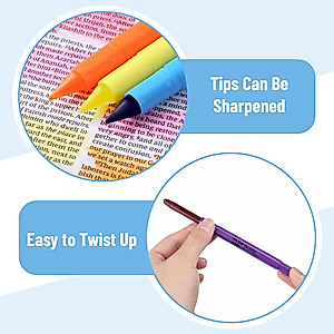 Mr. Pen No Bleed Gel Highlighter, Bible Highlighters, Assorted Colors, Pack of 8