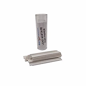 Lead Acetate Test Paper for Detection of Hydrogen Sulfide [Vial of 100 Paper Strips]