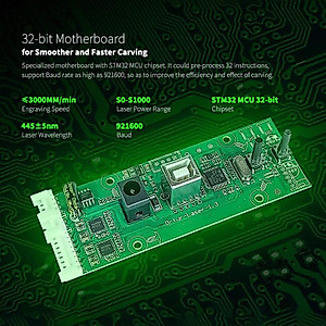 ORTUR Laser Master 2 S2 LU2-10A Laser Engraver Laser, 10000mW Engraving Cutting Machine, DIY Laser Marking for Metal, Laser Class 1