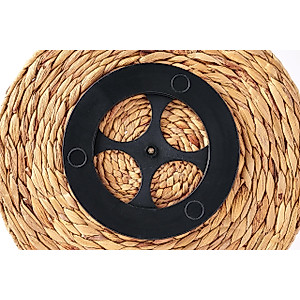 Mud Pie Hyacinth Tray Lazy Susan, 2" x 16 1/2" dia, Brown