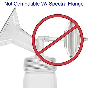 Maymom Backflow Protector, Long Stem, Compatible with Spectra S1, S2 and 9 Pumps, Compatible with Medela Flanges and Medela Parts; 2pc