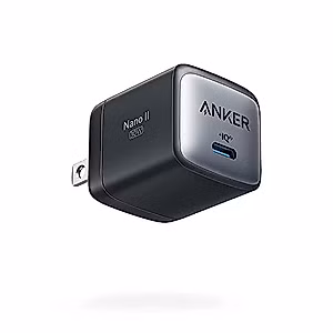 USB C , Anker Nano II 30W Fast Charger Adapter, GaN II Compact Charger (Not Foldable) for MacBook Air/iPhone 13/13 Mini/ 13 Pro/ 13 Pro Max/ 12, Galaxy S21, Note 20, iPad Pro, Pixel, and More