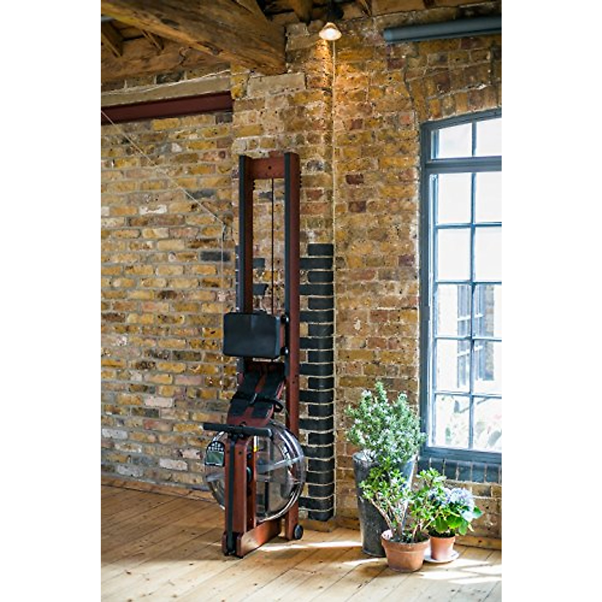 WaterRower Walnut Rowing Machine with S4 Monitor | USA MADE | Original Handcrafted Erg Machine for Home Use & Gym | Best Warranty