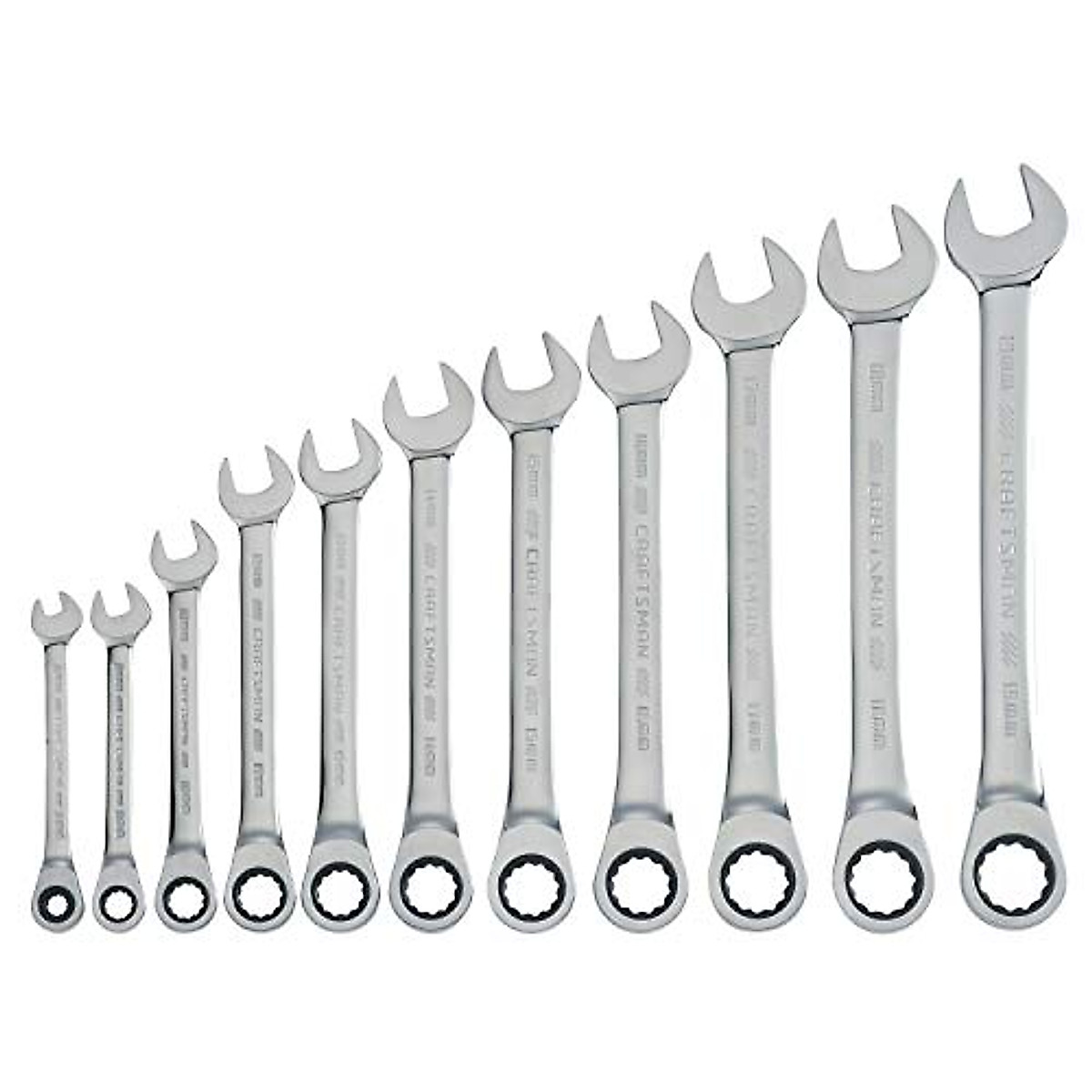 CRAFTSMAN Ratcheting Wrench Set, Metric, 11-Piece (CMMT87021)