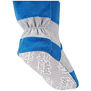 Simple Joys by Carter's Baby Boys' 3-Pack Loose Fit Flame Resistant Fleece Footed Pajamas, Cars/Dinosaur/Space, 12 Months