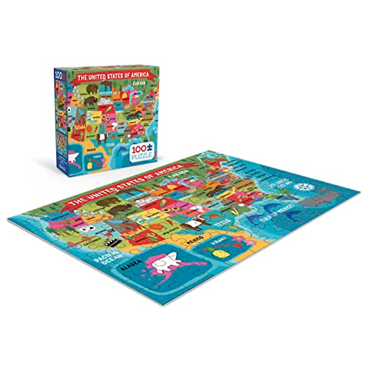 Ceaco - USA Map - 100 Piece Jigsaw Puzzle