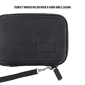 USA GEAR Portable WiFi Hotspot for Travel Carrying Case - Hotspot Booster Case with Wrist Strap - Compatible with 4G LTE Wi-Fi Mobile Hotspots from Verizon, Netgear, Huawei, GlocalMe - Black