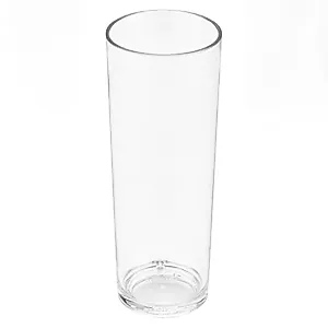 G.E.T. H-14-1-SAN-CL-EC Clear 14 oz. Tom Collins, Break Resistant Dishwasher Safe San Specialty Drinkware Collection (Pack of 4)