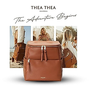 THEA THEA Premium Callie Diaper Bag Backpack | Baby Essentials Travel Diaper Bags | Spacious, Water Repellent & Stylish | Multipurpose Diaper Bag with 11 Interior pockets | Baby Shower Gifts - Unisex