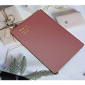 Yansanido Top Bound Spiral Notebook, 4 Pcs B5 Thick Plastic Hardcover 7mm College Ruled 4 Color 80 Sheets -160 Pages Journals for Study, Work, Travel and Notes (Dark Color)