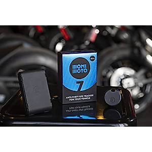 MoniMoto 7 (2021) - Smart Motorcycle GPS Tracker and Alarm - Suitable for Scooters, Quad Bike ATVs, Snowmobiles - DIY Installation, No Wiring Required