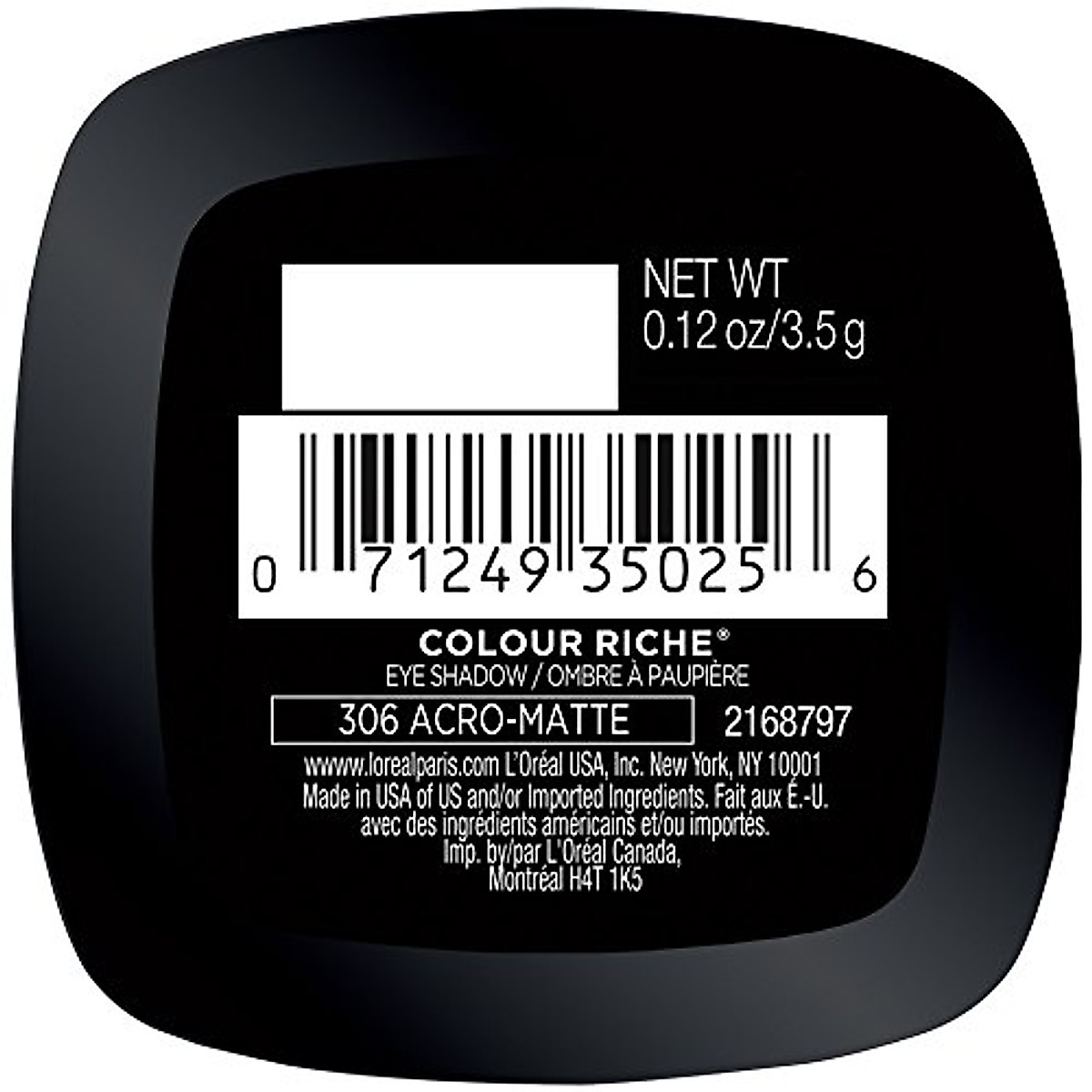 L’Oréal Paris Colour Riche Monos Eyeshadow, Acro-Matte, 0.12 oz.