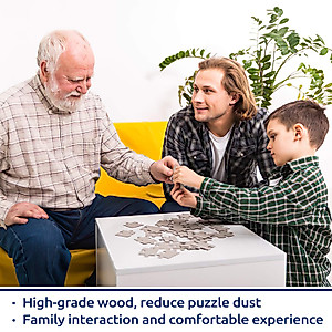 Jigsaw Puzzle 1000 Piece Wooden Puzzle Halloween Picture Family Decorations, Unique Birthday Present Suitable for Teenagers and Adults